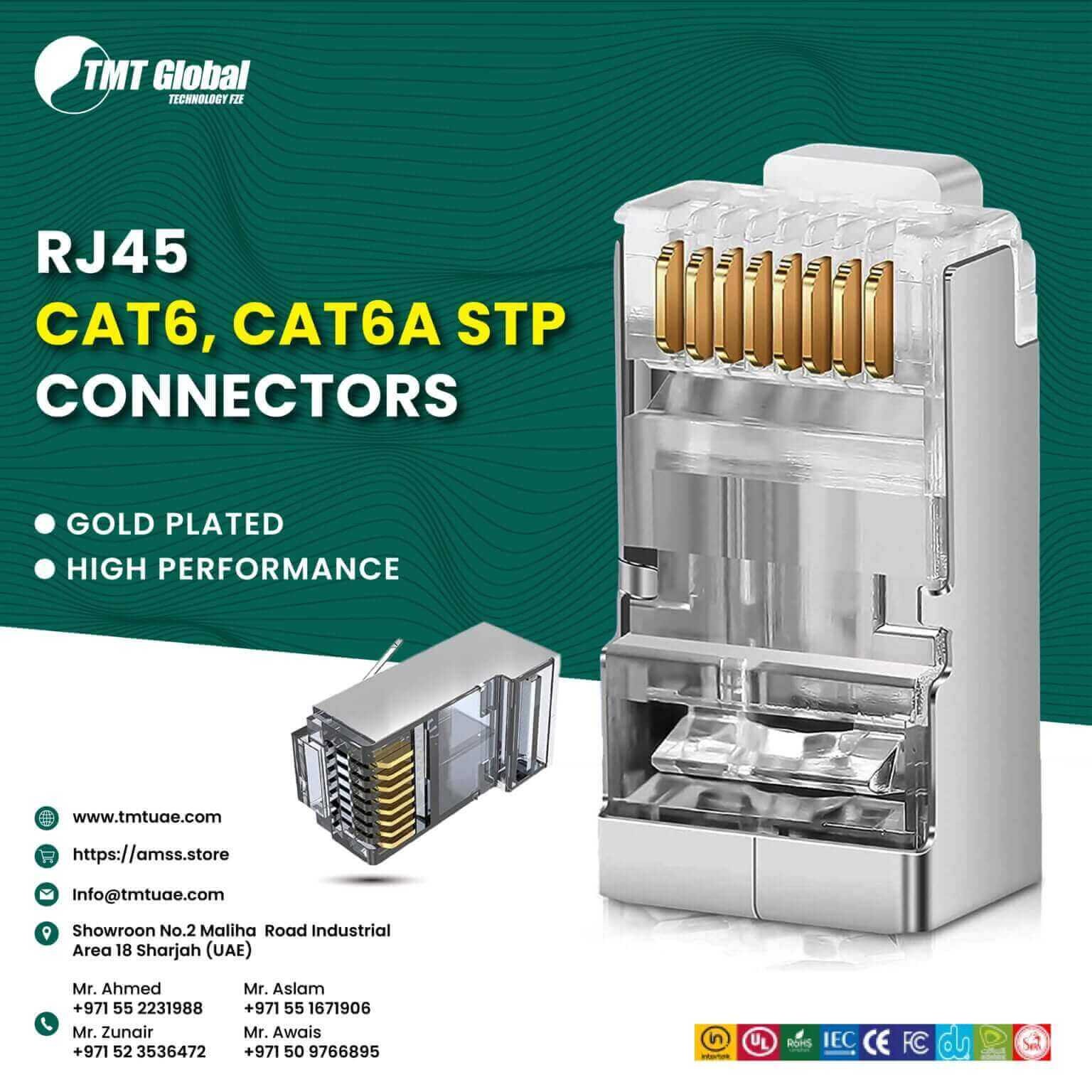 RJ45 Cat6 and Cat6a STP Connectors - tmt global uae