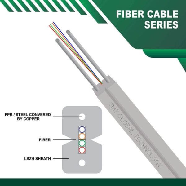 best ftth fiber cable 4 Core Single Mode G 657 A1-A2 -tmt